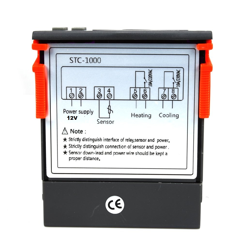 12V STC-1000 Panelový termostat pre chlazení ohřev - ChipModule.cz